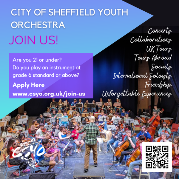 City of Sheffield Youth Orchestra (CSYO) Auditions Now Open | Sheffield ...